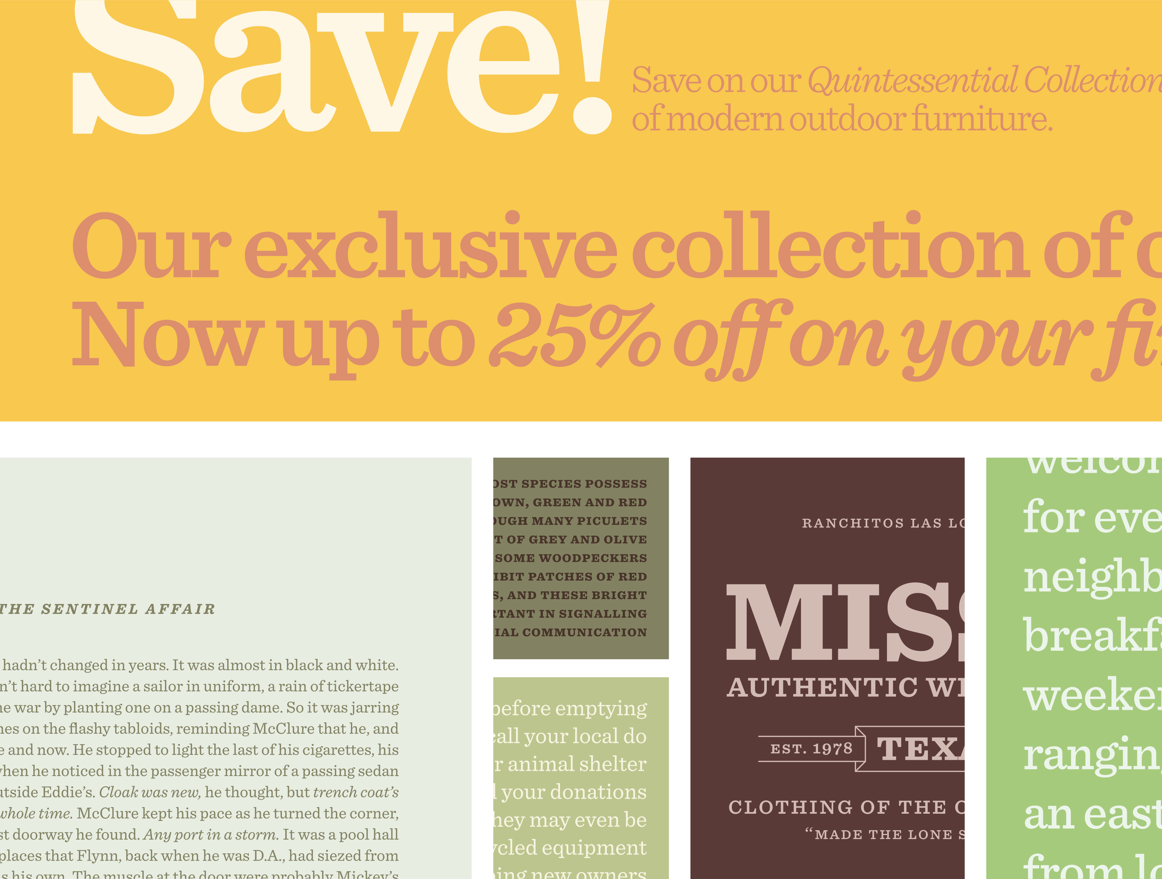 Sentinel Fonts - Design Notes | Fonts by Hoefler&Co.